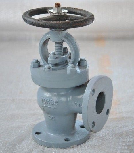 Marine Cast Steel Angle Globe Valve JIS F7320 10K