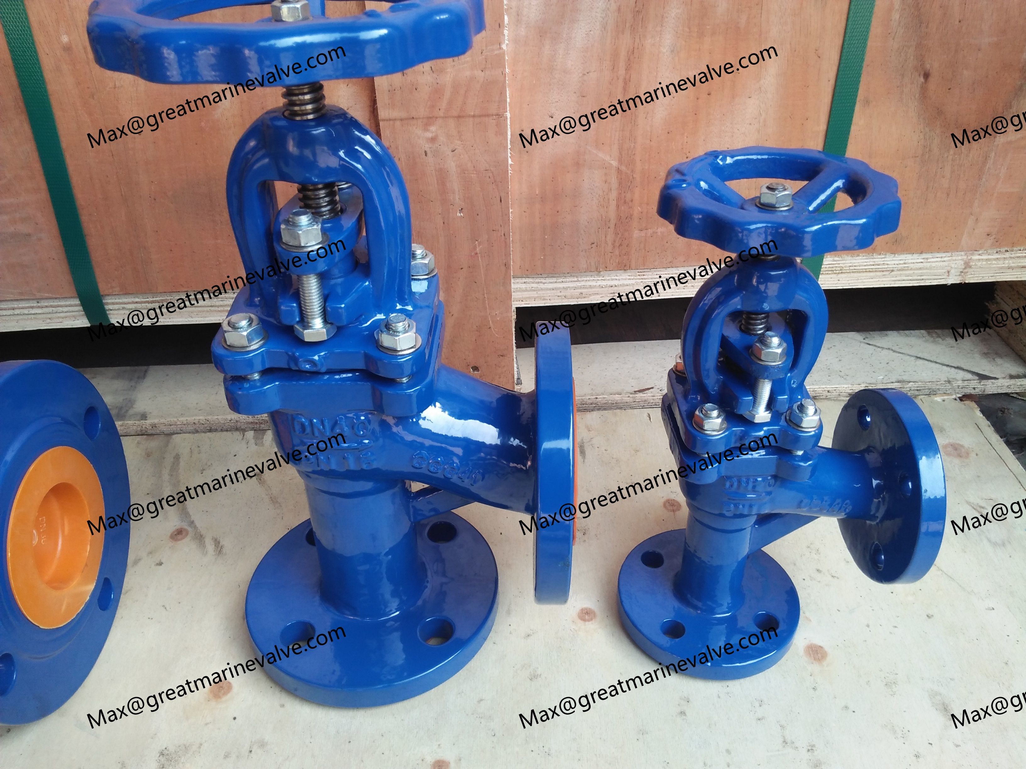 DIN Cast Iron Flanged ANGLE Valve .ANGLE CHECK PN6/10/16/25/40/64 Face ...